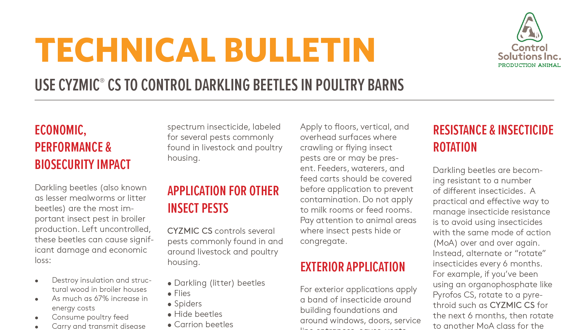 Production Animal | Control Solutions Inc.